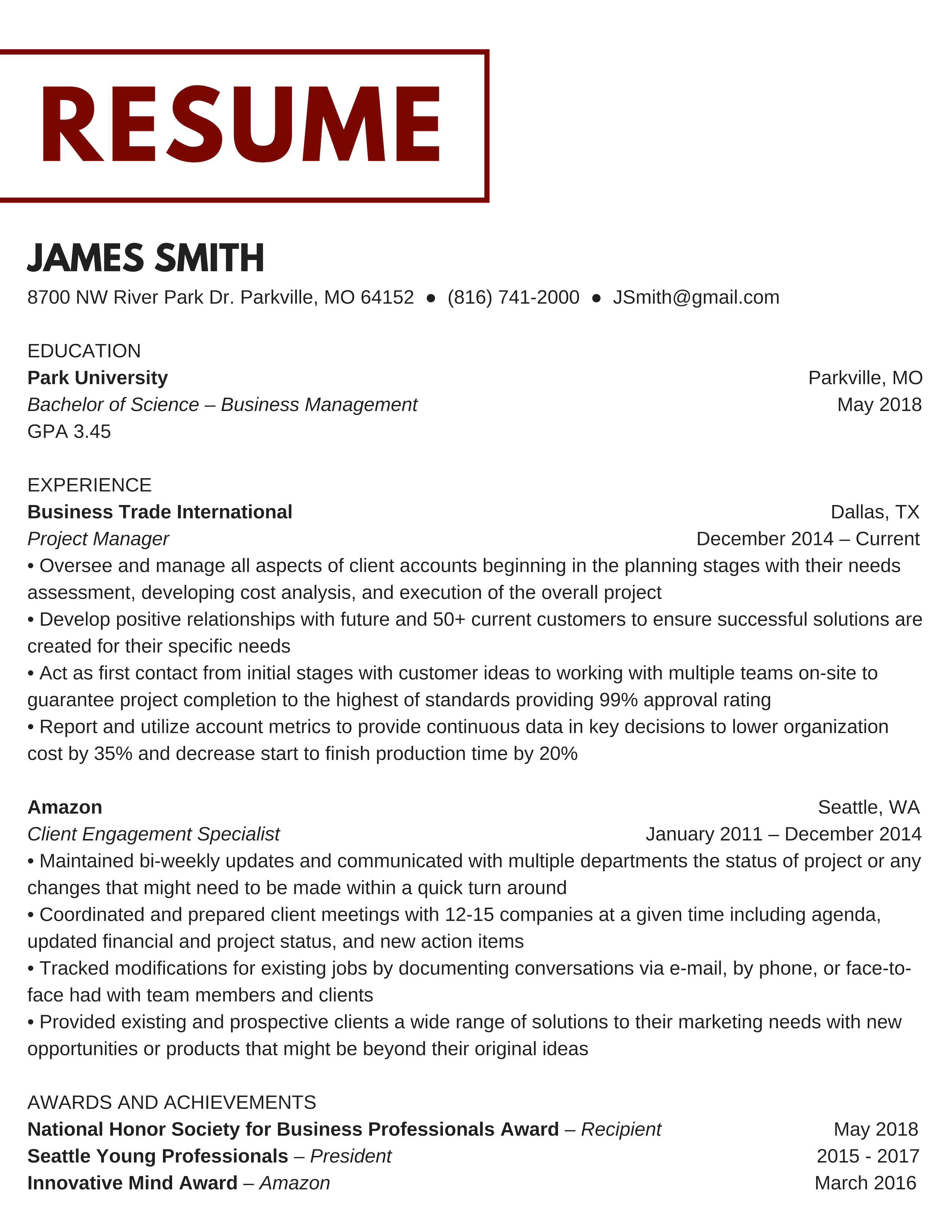 Resumes